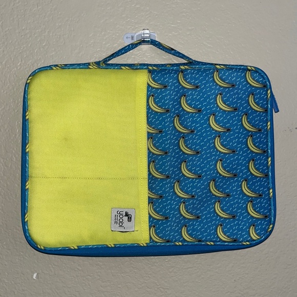 Yoobi | Office | Yoobi Yellow Blue Banana Print Organizer Binder | Poshmark